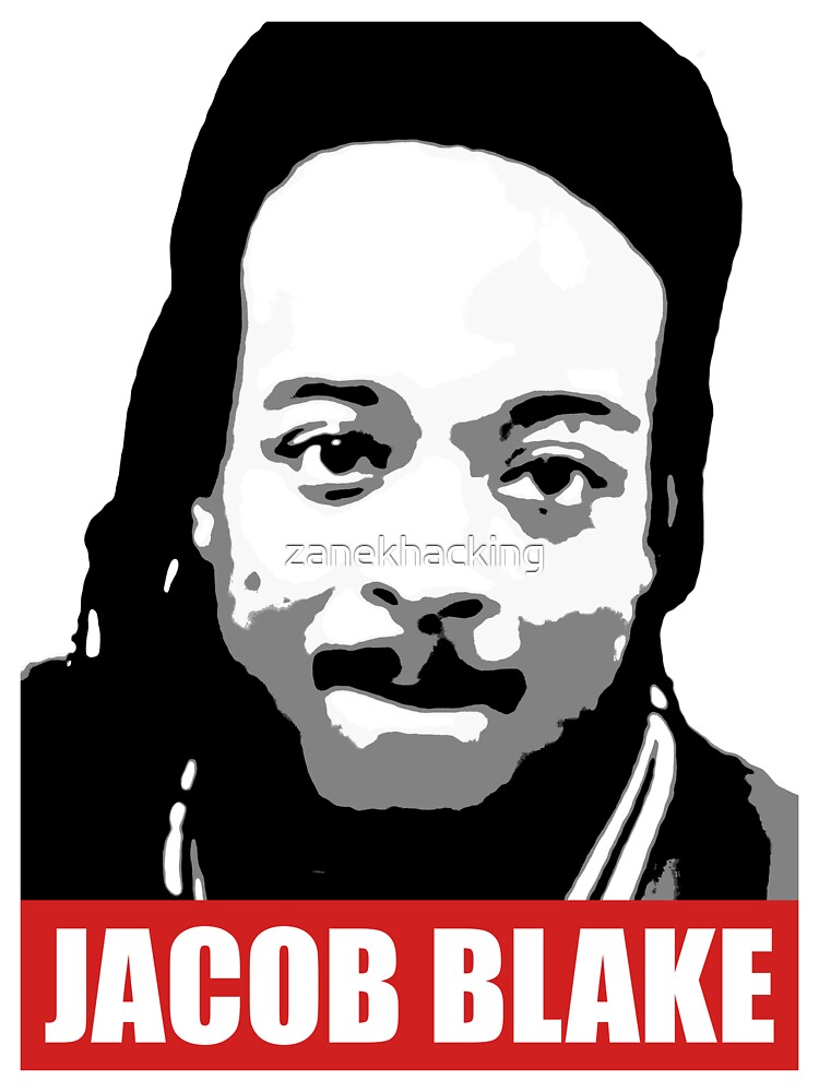 "Jacob Blake Poster" Sticker for Sale by zanekhacking | Redbubble