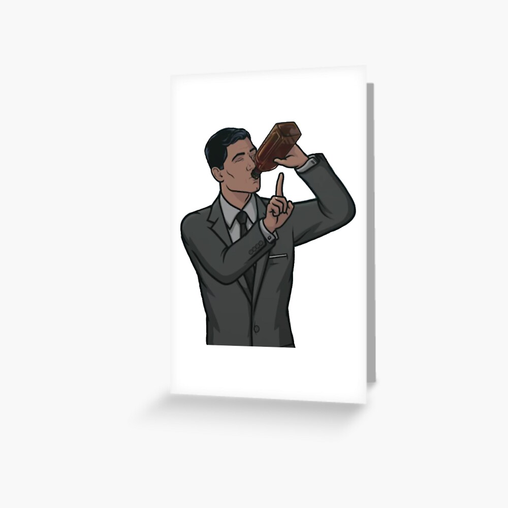 "Archer drinking" Greeting Card for Sale by flaars | Redbubble