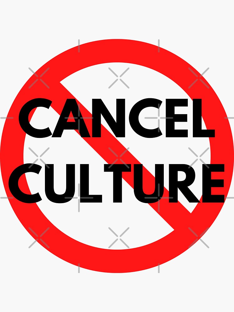 "stop cancel culture" Sticker for Sale by Kataclysma | Redbubble