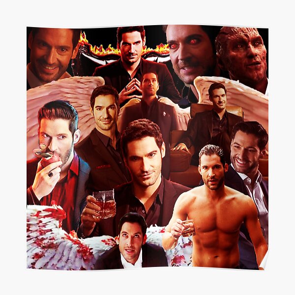 "Lucifer morningstar tv show poster collage design 2020" Poster by ...