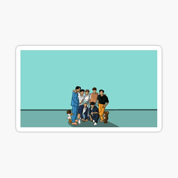 "BTS - Dynamite" Sticker by BearQuack | Redbubble