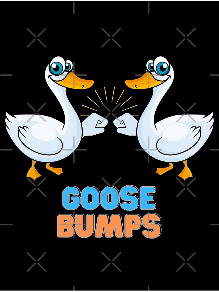 "Cute and Funny Goose Bumps fist bump birds" Poster by WildWoyages ...