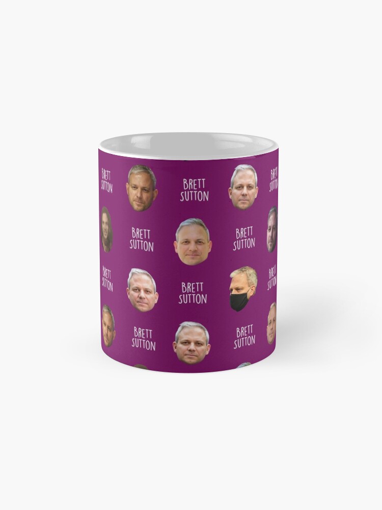 "Brett Sutton - Face Pattern" Mug by Coollage | Redbubble