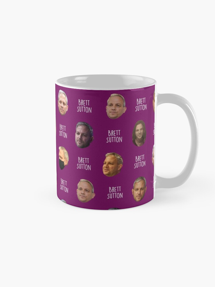 "Brett Sutton - Face Pattern" Mug by Coollage | Redbubble