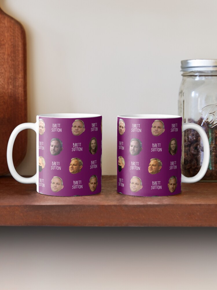 "Brett Sutton - Face Pattern" Mug by Coollage | Redbubble