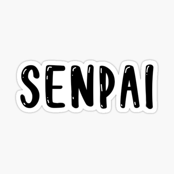 "Senpai" Sticker by Tinahi | Redbubble