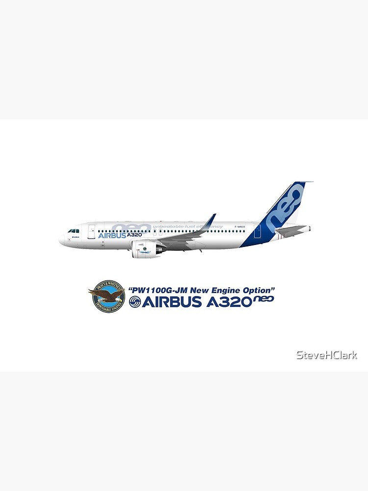 "Illustration of Airbus A320 NEO F-WNEO" Mask for Sale by SteveHClark ...