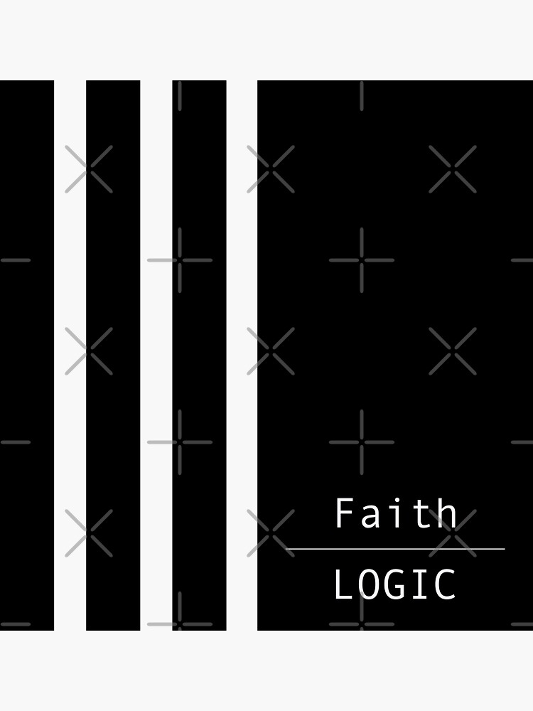 "Faith over logic" Sticker by HomeschoolSE | Redbubble