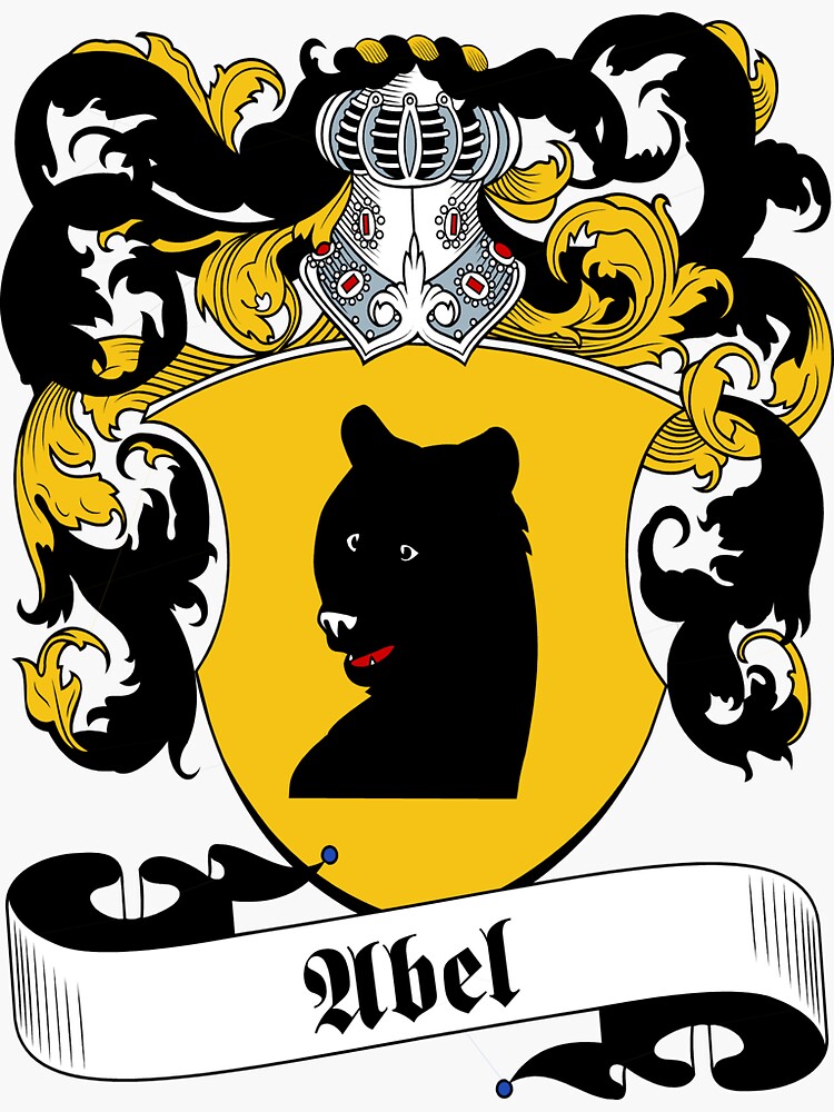 "Abel" Sticker for Sale by HaroldHeraldry | Redbubble