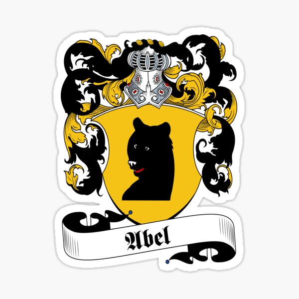 "Abel" Sticker for Sale by HaroldHeraldry | Redbubble