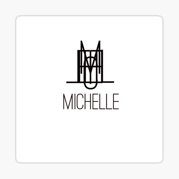"Custom Name Design ~ Michelle" Sticker for Sale by Louchellegifts ...