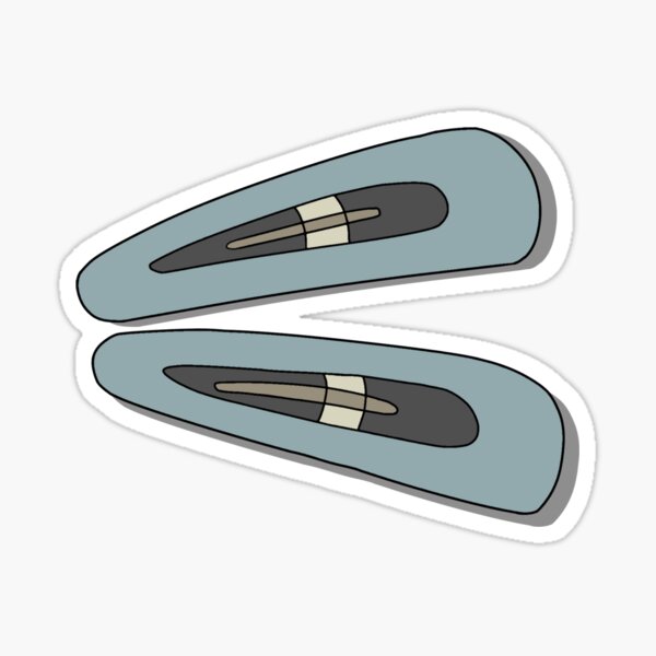 "aesthetic vsco hair clips" Sticker for Sale by milkyrinn | Redbubble