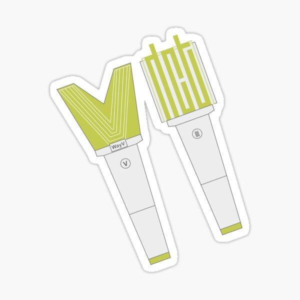 "NCT with WayV lightstick" Sticker by nanaminhae | Redbubble