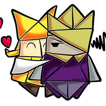 "Origami Hug!" Sticker for Sale by JoshPointOh | Redbubble