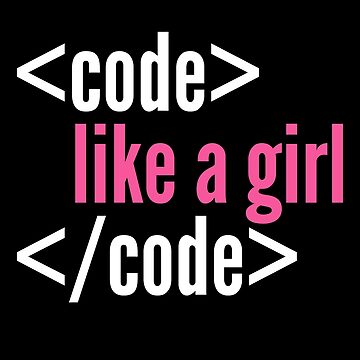 "Code like a girl programming" Sticker for Sale by playloud | Redbubble