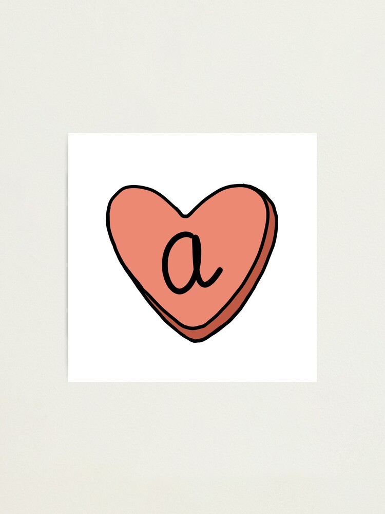 Lámina fotográfica «Letra A del alfabeto, Ilustración de diseño de ...