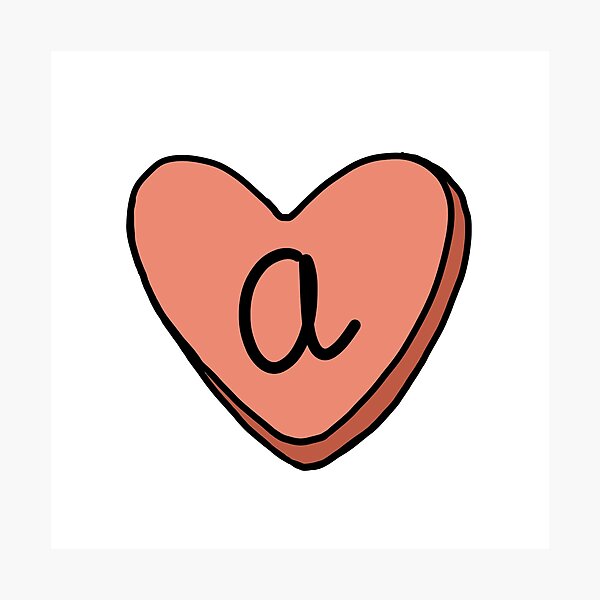 Lámina fotográfica «Letra A del alfabeto, Ilustración de diseño de ...