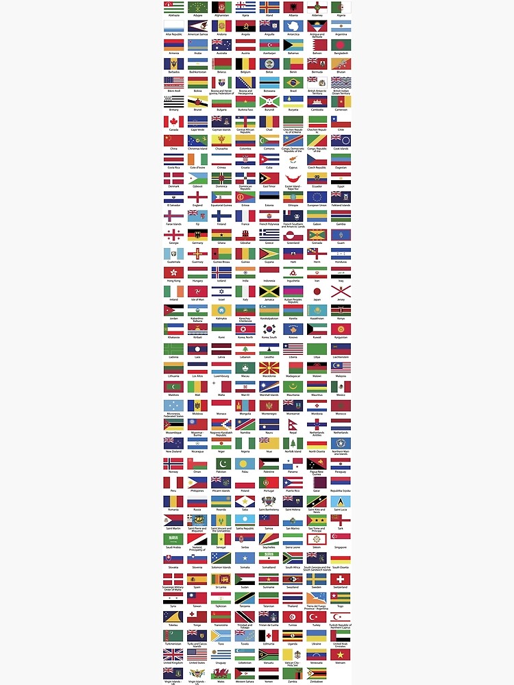 "World Flags with Country Names" Poster for Sale by DusicaP | Redbubble