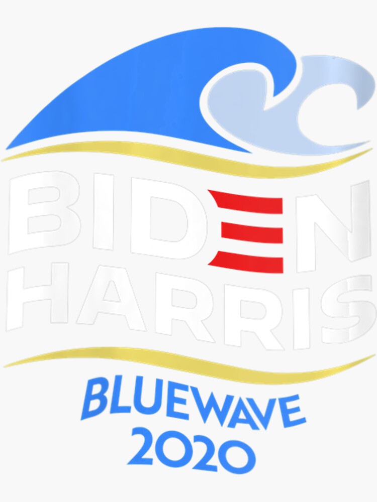 "Biden Harris Blue Wave 2020" Sticker by KristianFarber | Redbubble