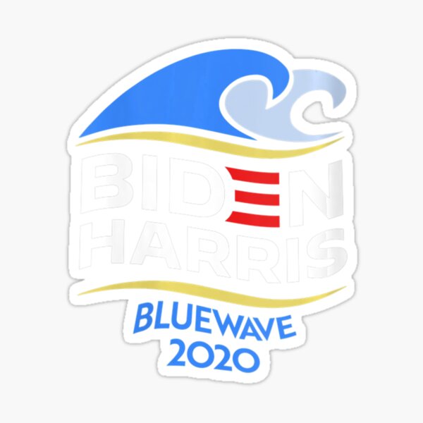 "Biden Harris Blue Wave 2020" Sticker by KristianFarber | Redbubble