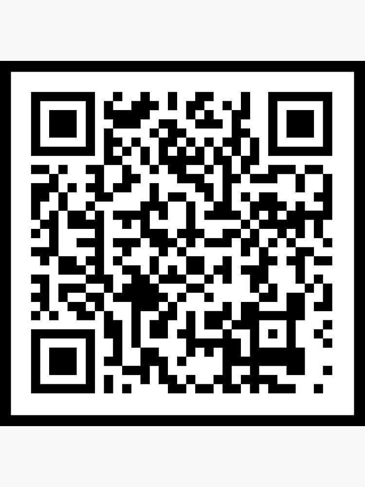 "Rickroll QR Code - Fun Troll Design" Sticker for Sale by SolomonSamesh ...