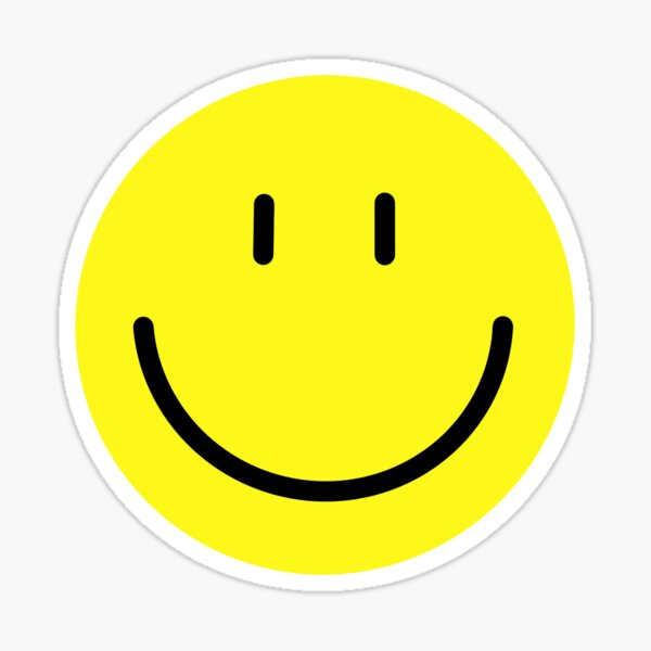 "Yellow Smiley Face" Sticker for Sale by marynell | Redbubble