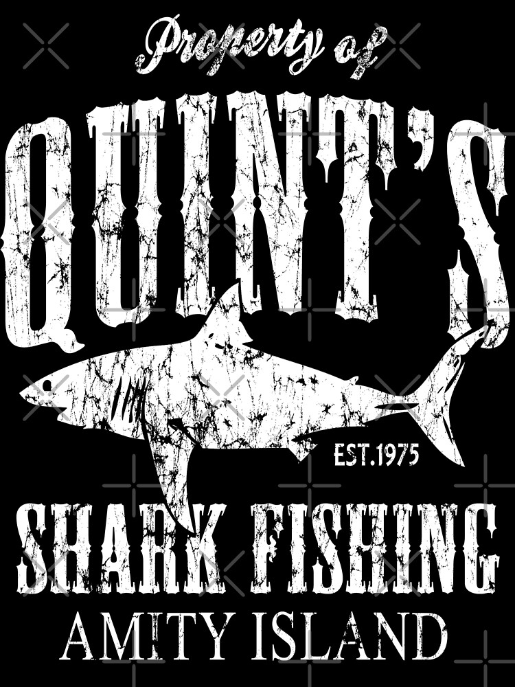 "Quints Shark Fishing Amity Island" Art Print by frittata | Redbubble