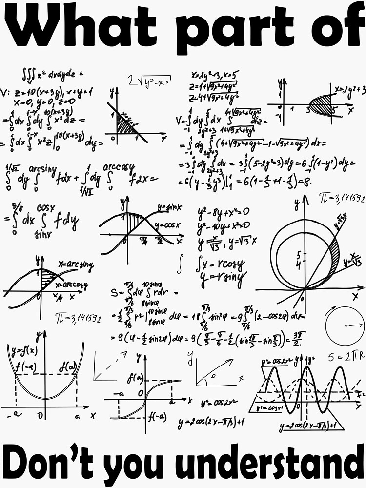 "what part of don't you understand" Sticker for Sale by goldend3signer ...