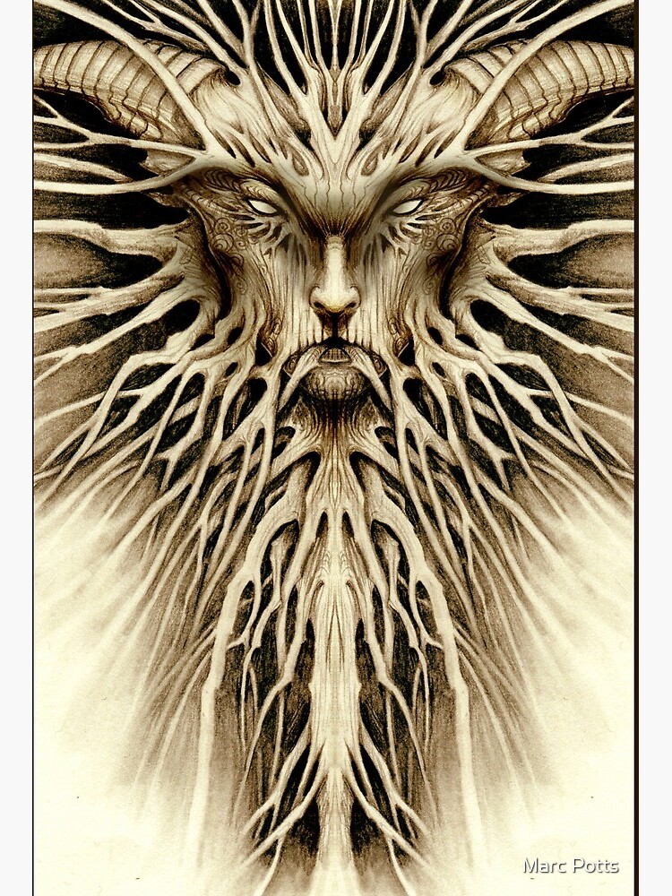 "Forest God" Art Board Print for Sale by Marc Potts | Redbubble