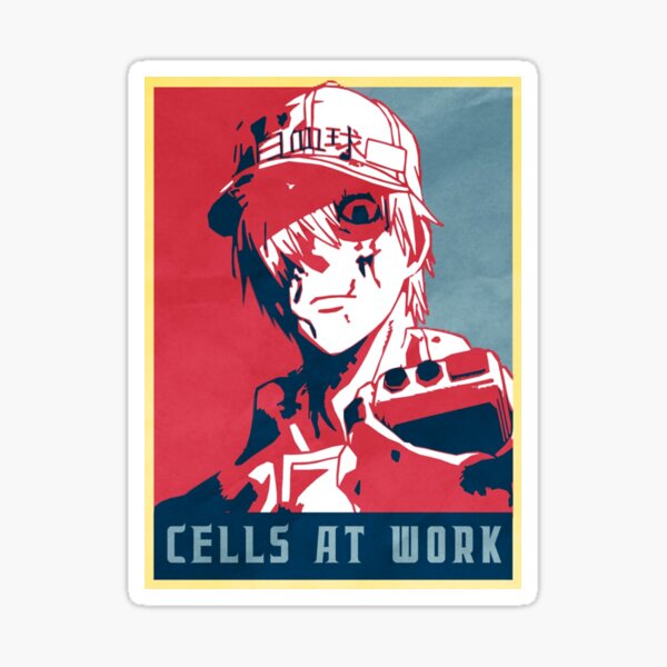 "CELLS AT WORK" Sticker for Sale by martenmoref | Redbubble