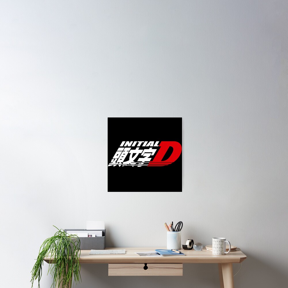 "Anime Initial D Logo" Poster by otakuchaneru | Redbubble