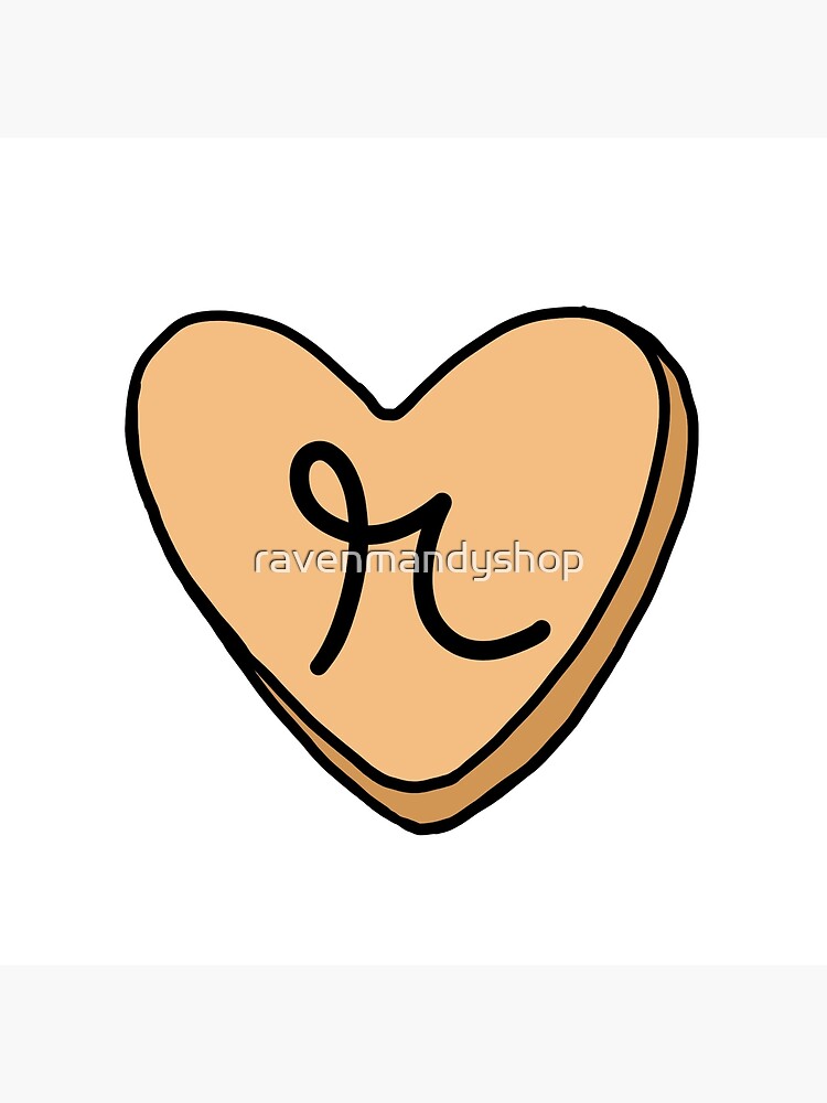 "Letter R From The Alphabet, Heart Design Illustration" Poster for Sale ...