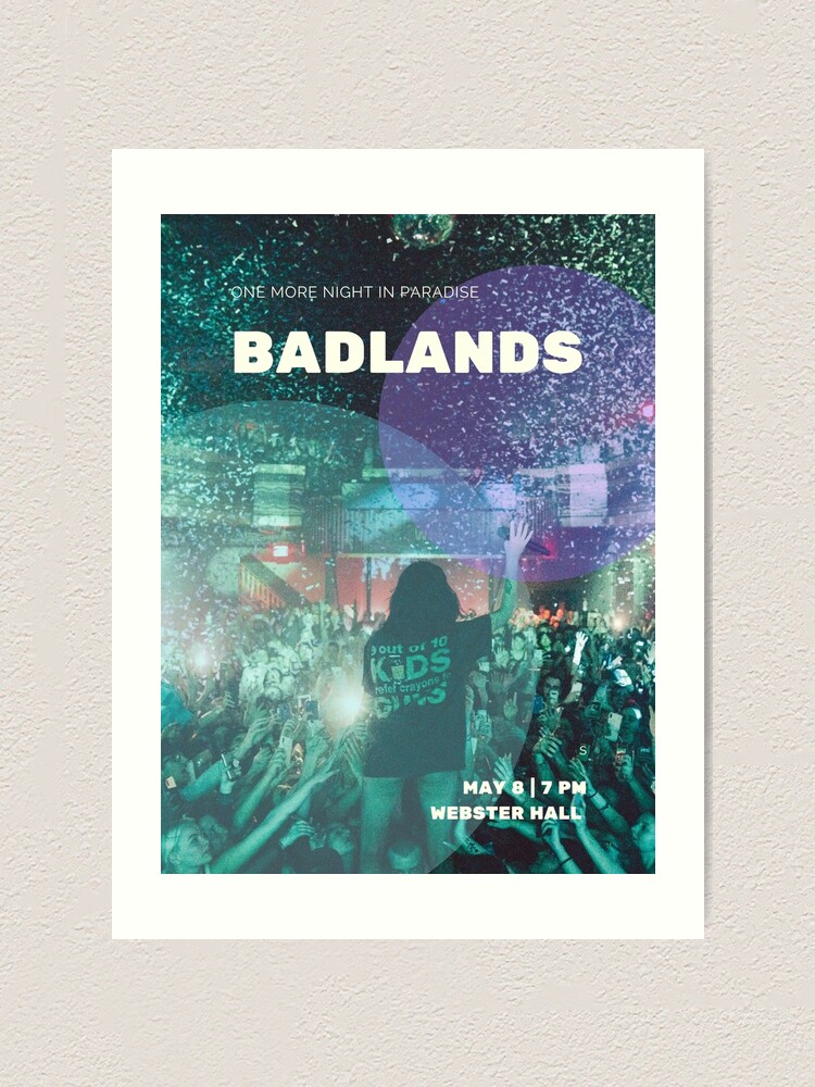 "Webster Hall Poster | Badlands | Fan Made " Art Print by knorbaka ...