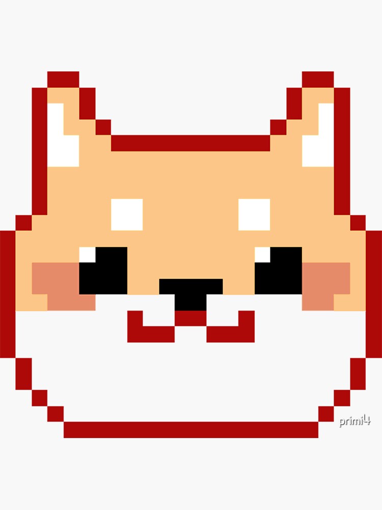 "Minecraft pixel dog // cute doge" Sticker by primi4 | Redbubble