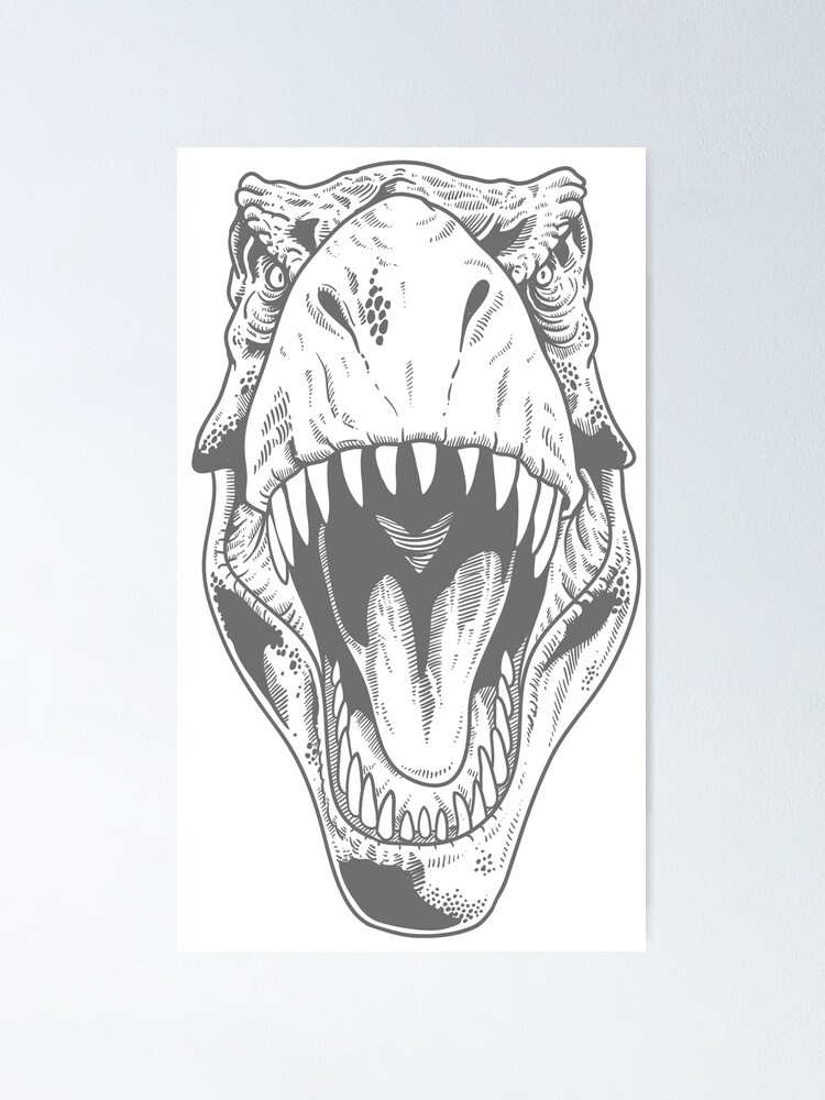 "T. rex Stare" Poster for Sale by Dinoboyrex | Redbubble
