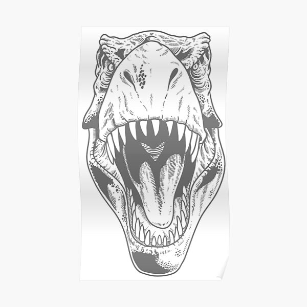 "T. rex Stare" Poster for Sale by Dinoboyrex | Redbubble