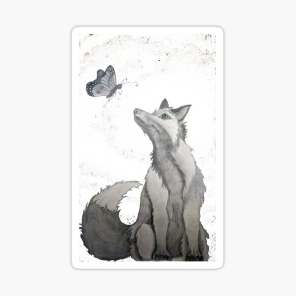 "The Silver Fox" Sticker for Sale by RadicoolDoodle | Redbubble