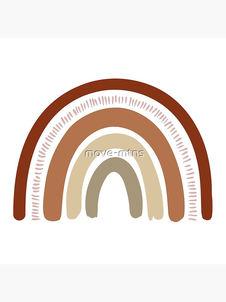 "Rust Boho Rainbow" Poster for Sale by move-mtns | Redbubble