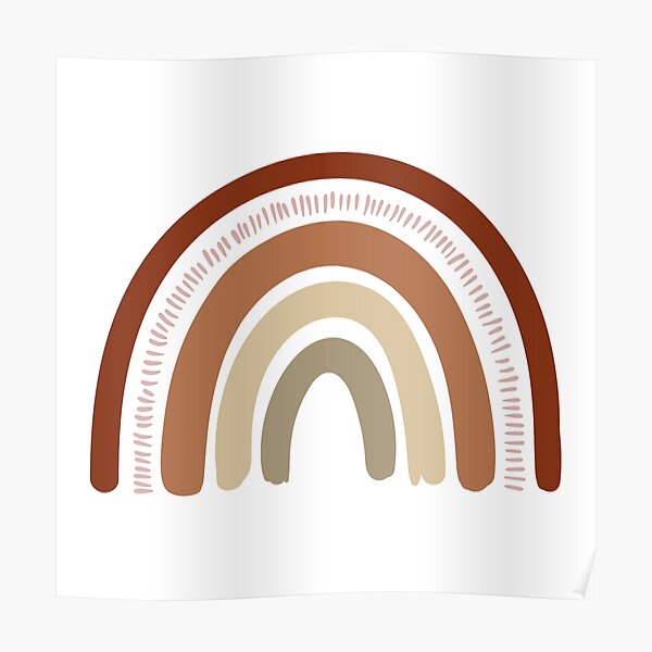 "Rust Boho Rainbow" Poster for Sale by move-mtns | Redbubble