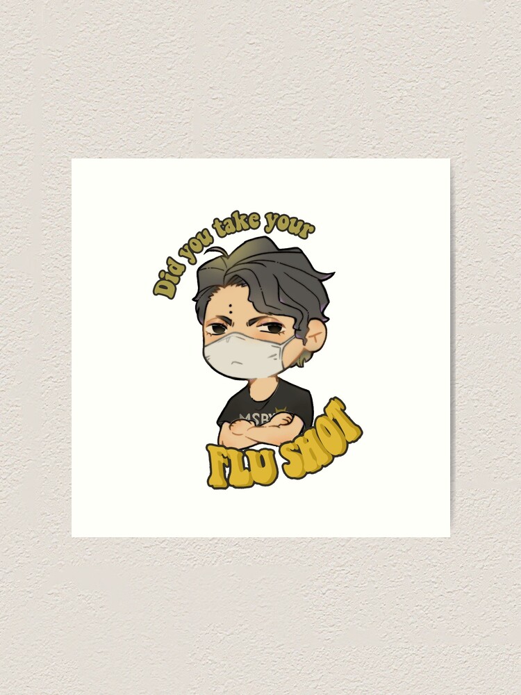 "Chibi Sakusa w/ text" Art Print for Sale by Nerbee-artz | Redbubble