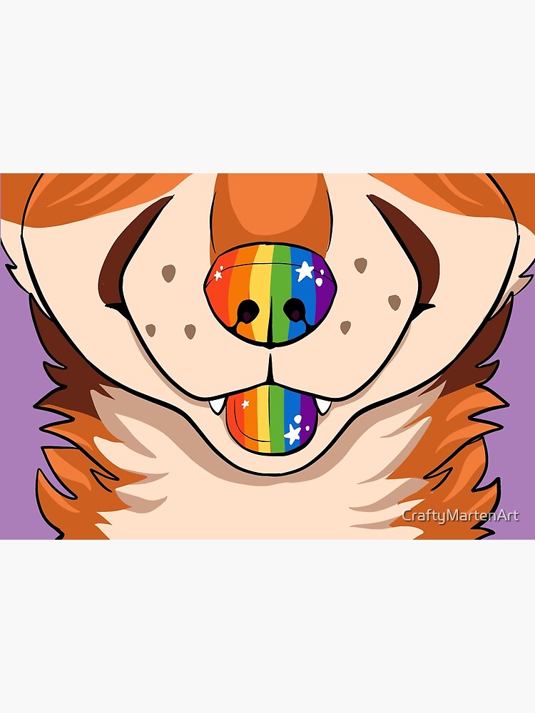 "Rainbow Fox Mask" Mask for Sale by CraftyMartenArt | Redbubble