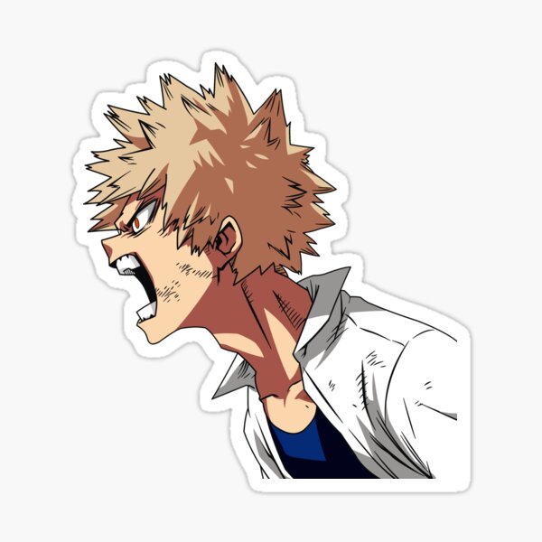 "Katsuki Bakugou" Sticker for Sale by PioWear4You | Redbubble