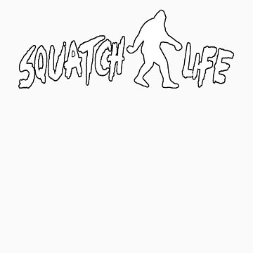 "Squatch Life Silhouette" Sticker for Sale by thebigfootstore | Redbubble