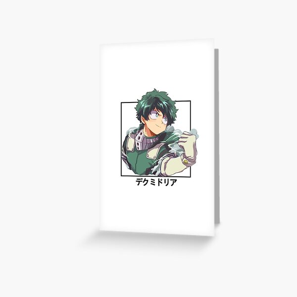 "My hero academia anime character deku" Greeting Card by Creyost ...