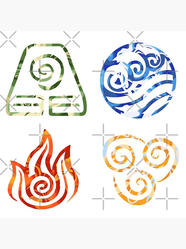 "4 Nations in Avatar the Last Airbender" Art Print for Sale by ...