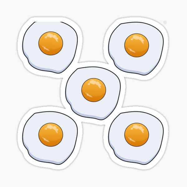 "Pack of sunny side up" Sticker for Sale by Trassia | Redbubble