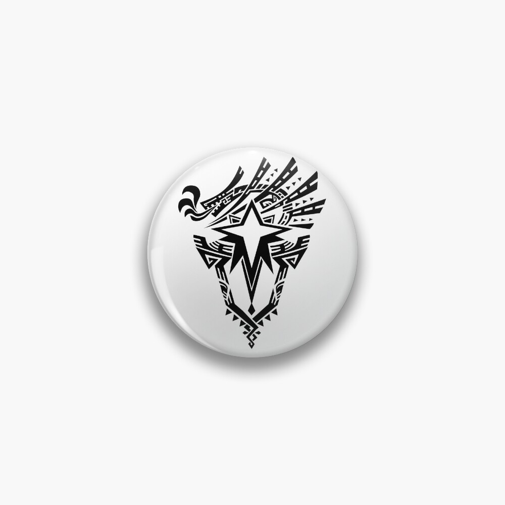 "Monster Hunter World Iceborne - Logo (black)" Pin for Sale by ASTlogo ...