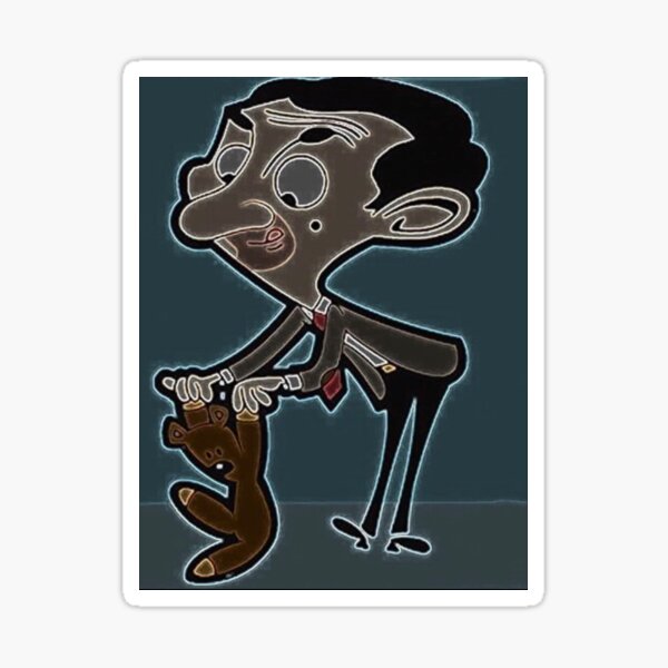 "Mr. Bean" Sticker for Sale by EramShaikh | Redbubble