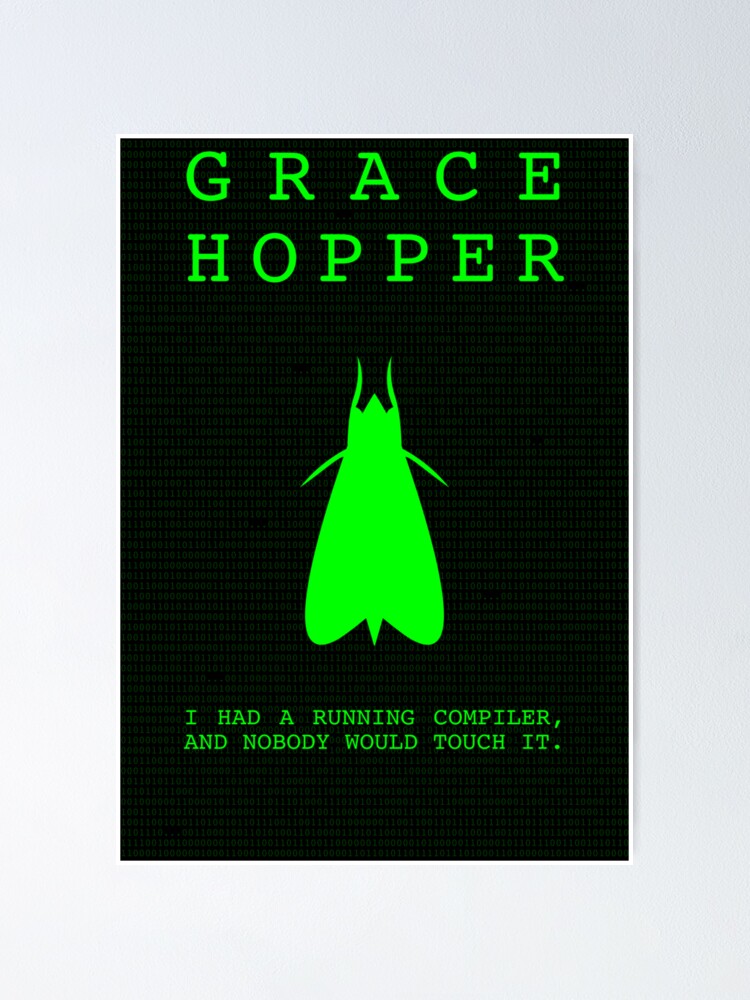 "Grace Hopper" Poster for Sale by TahTheTrickster | Redbubble