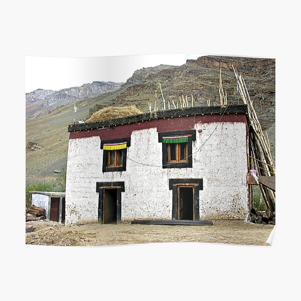 "Picturesque Himalayan Village House, Himalaya" Poster by worldways ...
